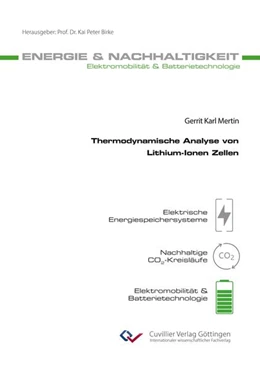 Mertin | Thermodynamische Analyse von Lithium-Ionen Zellen | 1. Auflage ...
