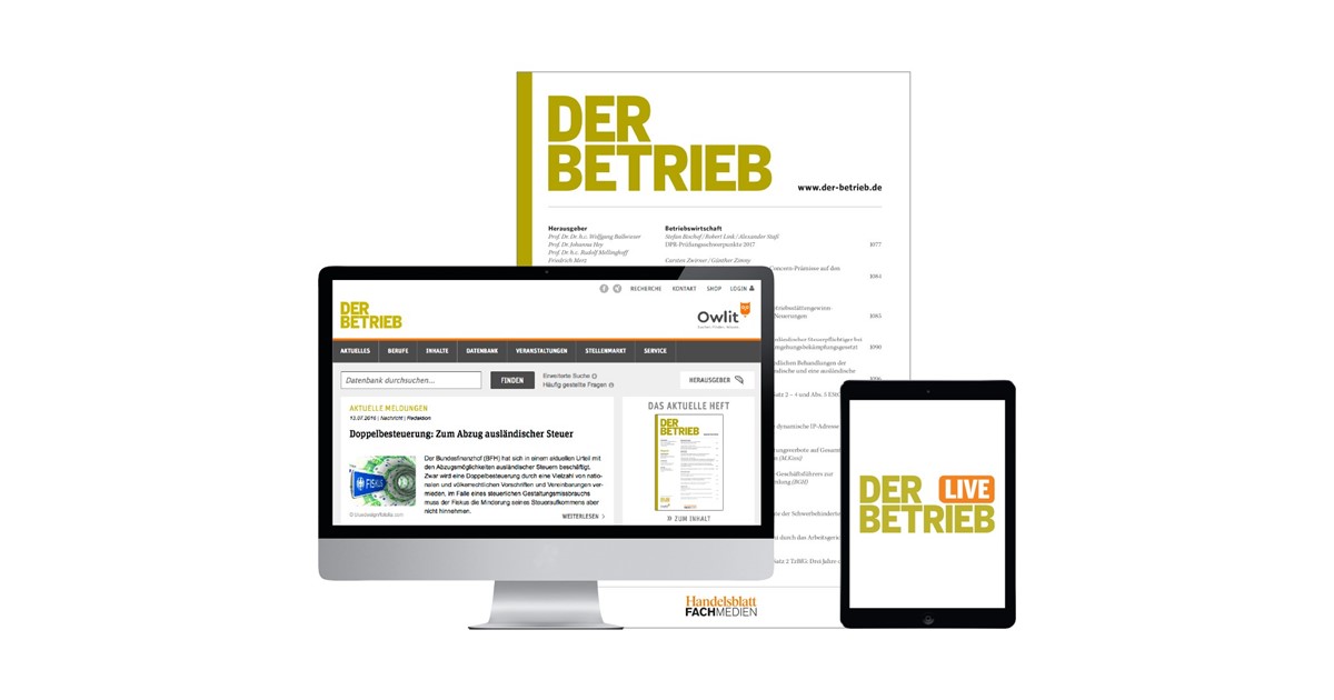 Der Betrieb | 71. Auflage | 2025 | beck-shop.de