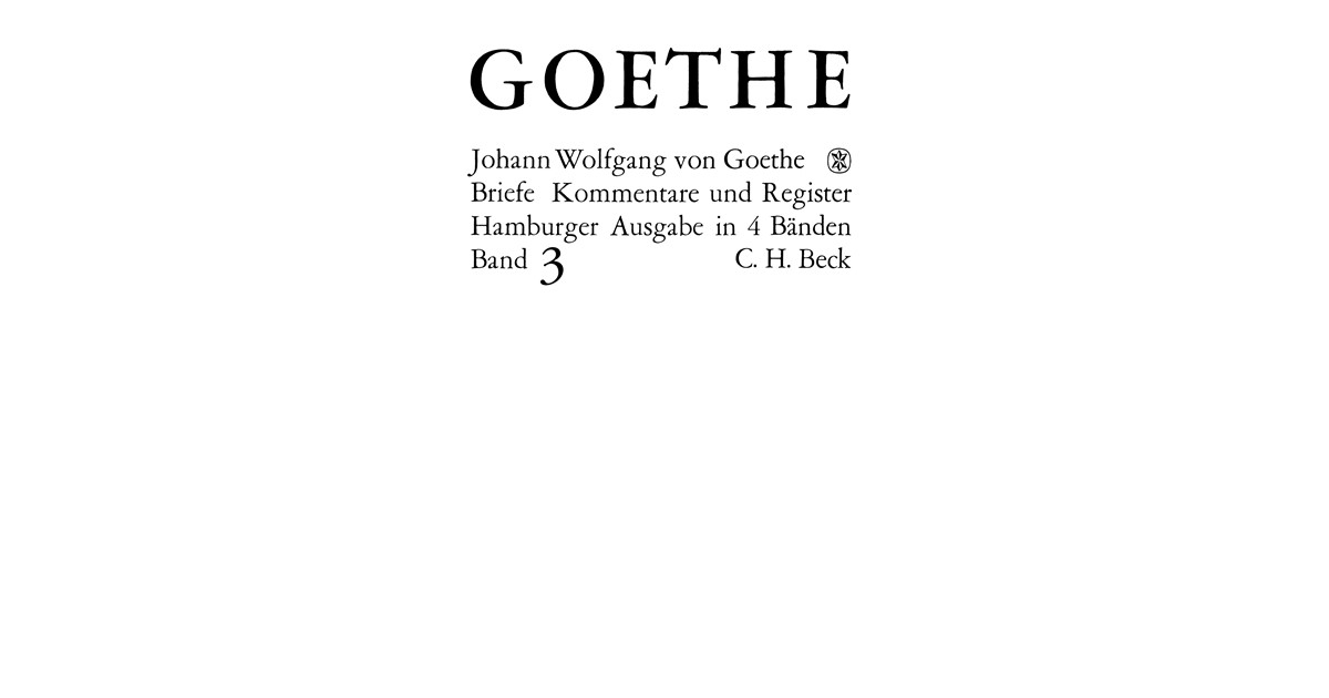 Briefe der Jahre 1805-1821 | Goethe, Johann Wolfgang von | Hardcover