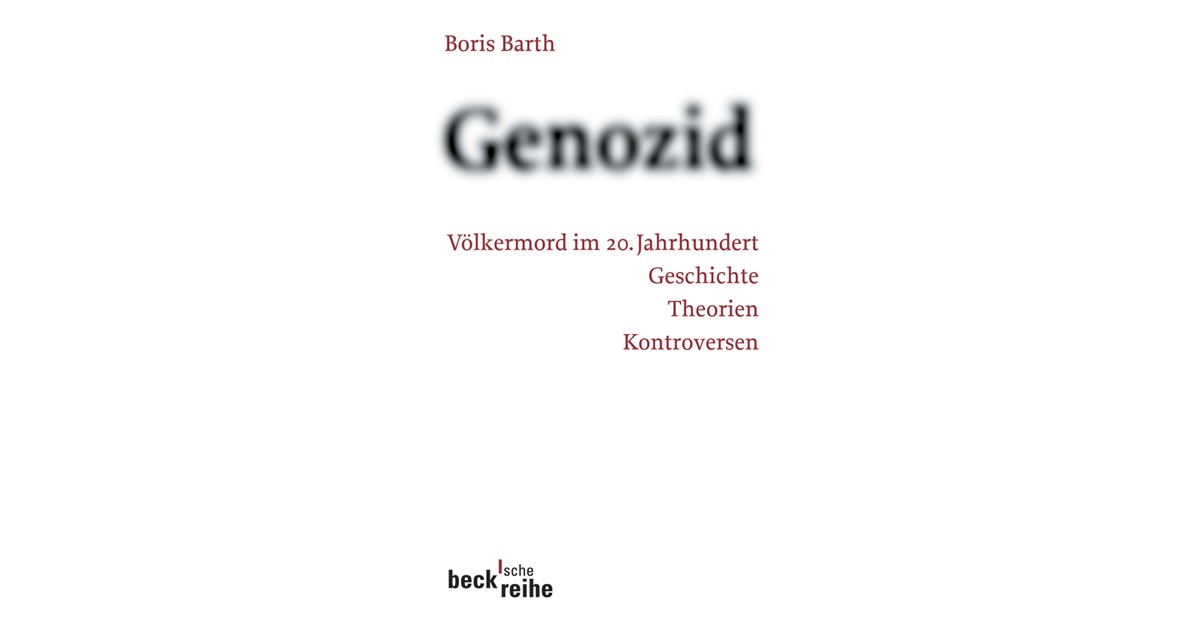 Genozid | Barth, Boris | Broschur