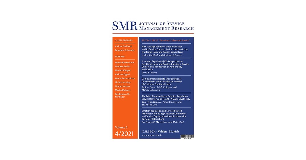 SMR • Journal of Service Management Research | 2. Auflage | 2025 | beck ...