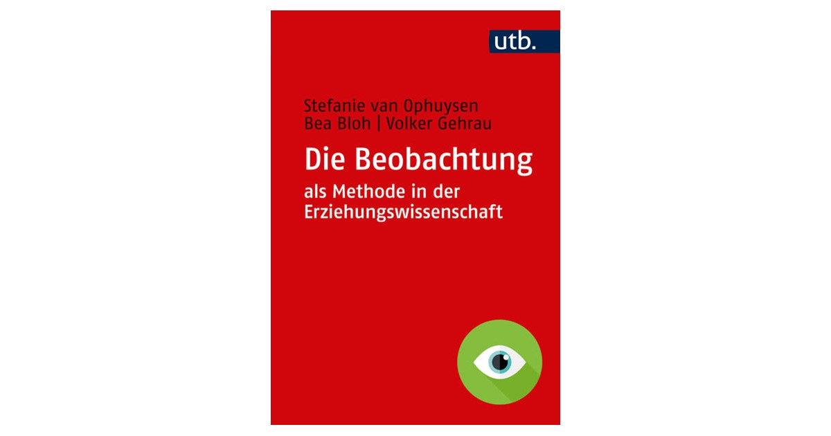 van Ophuysen / Bloh | Die Beobachtung als Methode in der ...