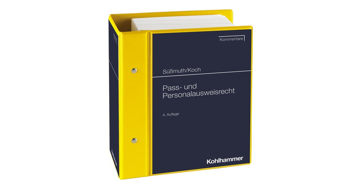 Süßmuth / Koch | Pass- und Personalausweisrecht | 1. Auflage | 2025 ...