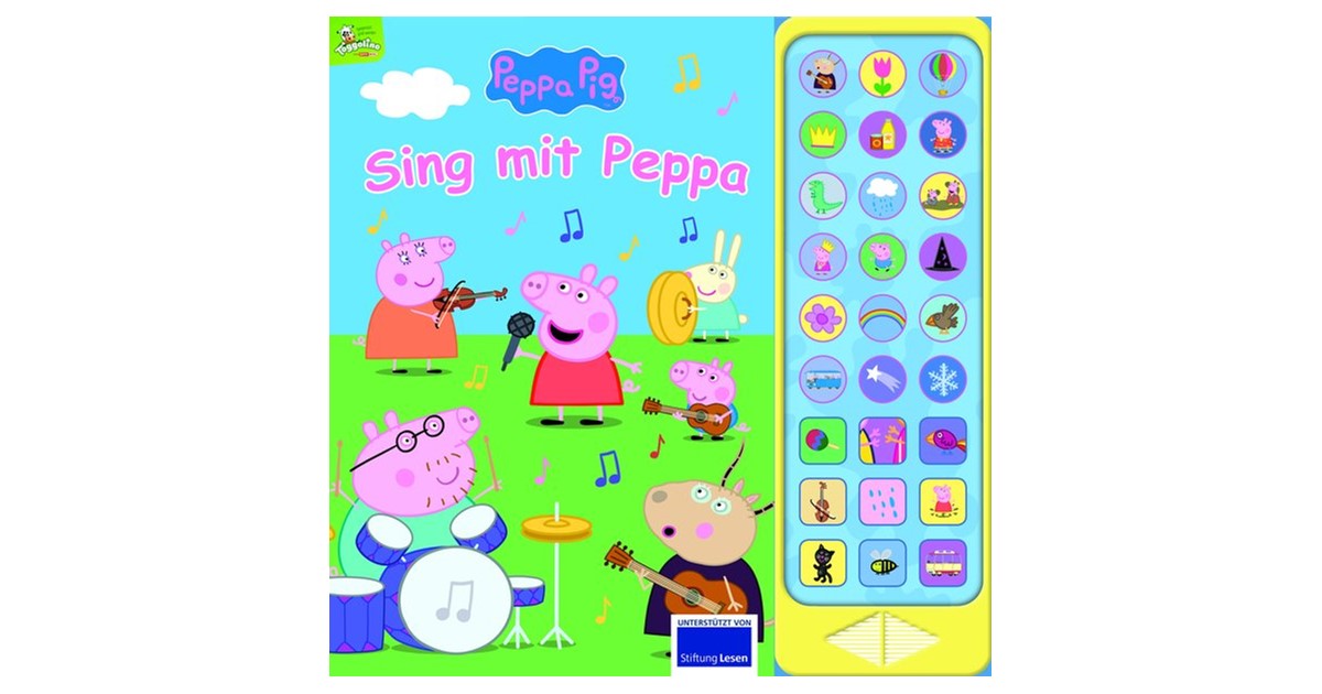 Peppa Pig - Sing mit Peppa Pig - 27-Button-Soundbuch mit 24 Seiten für ...