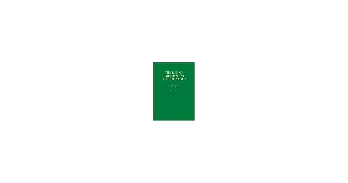The Law of Employment Discrimination | 1. Auflage | 2019 | beck-shop.de