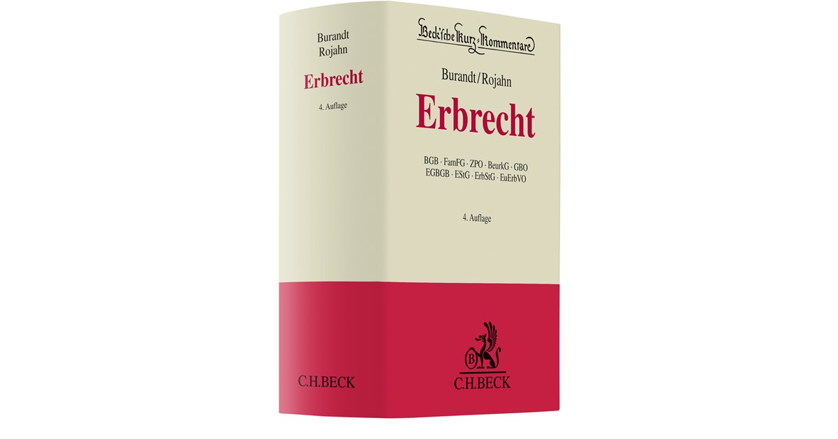 Burandt / Rojahn | Erbrecht | 4. Auflage | 2022 | Band 65 | beck-shop.de