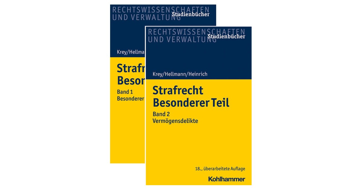 Hellmann / Heinrich | Strafrecht - Besonderer Teil Bd. 1 + Bd. 2 ...