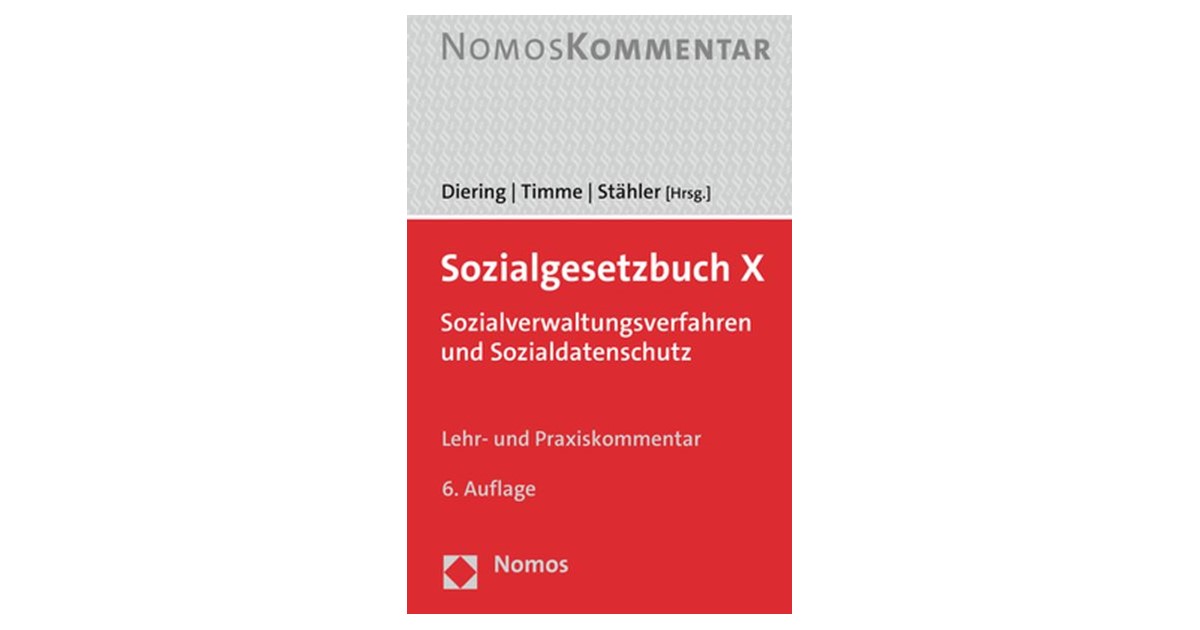 Diering / Timme | Sozialgesetzbuch X | 6. Auflage | 2022 | beck-shop.de