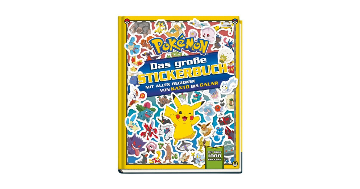 Pokémon: Das große Stickerbuch mit allen Regionen von Kanto bis Galar ...