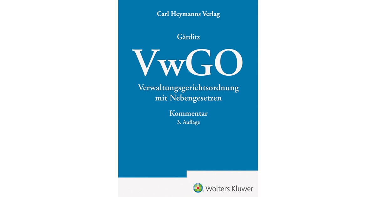 Gärditz (Hrsg.) | VwGO | 3. Auflage | 2026 | beck-shop.de