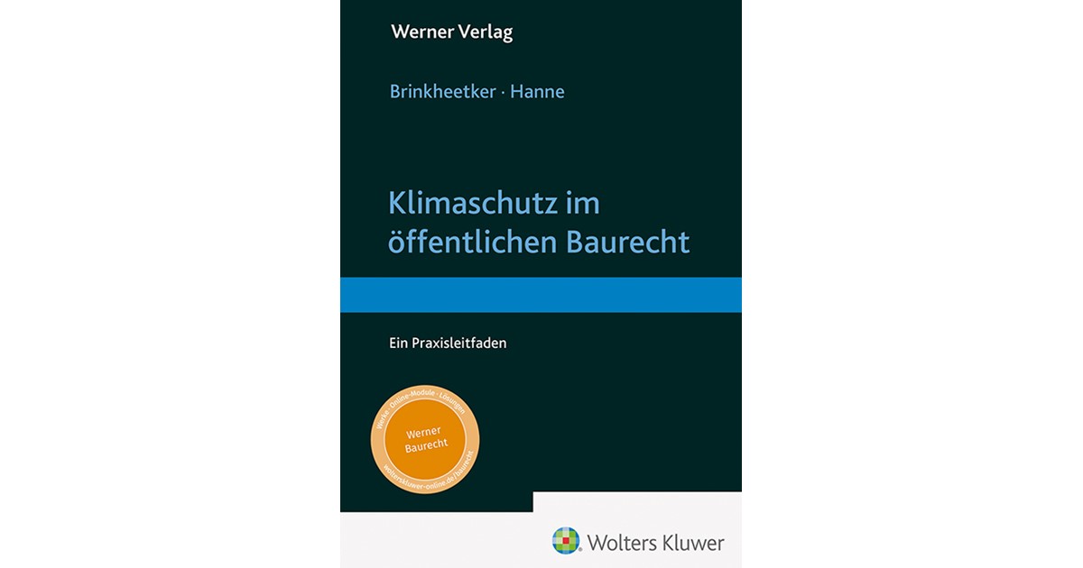 Brinkheetker / Hanne | Klimaschutz im öffentlichen Baurecht | 1. Auflage | 2023 | beck-shop.de