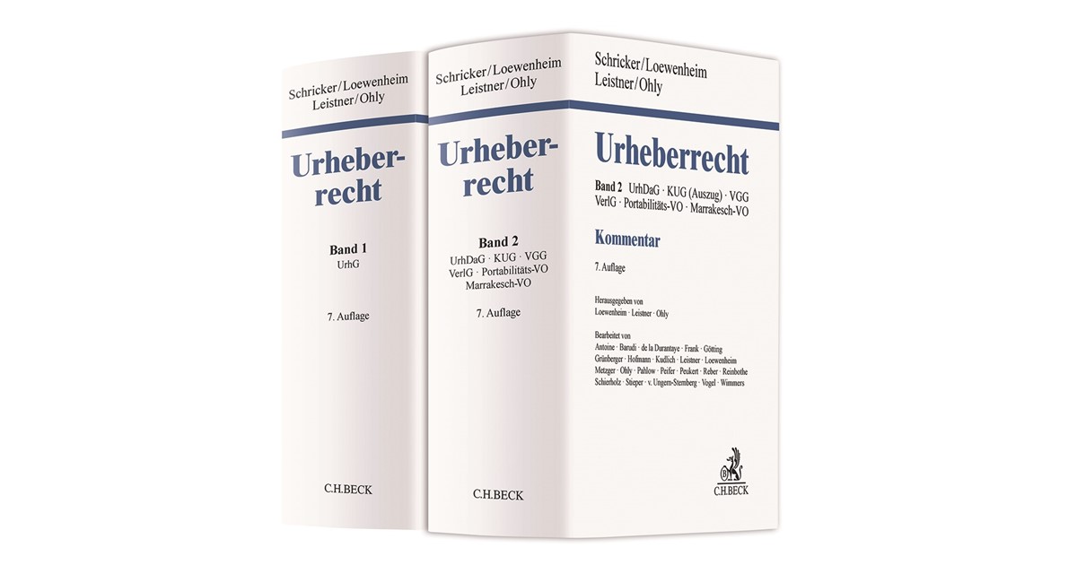 Schricker / Loewenheim | Urheberrecht | 7. Auflage | 2026 | beck-shop.de