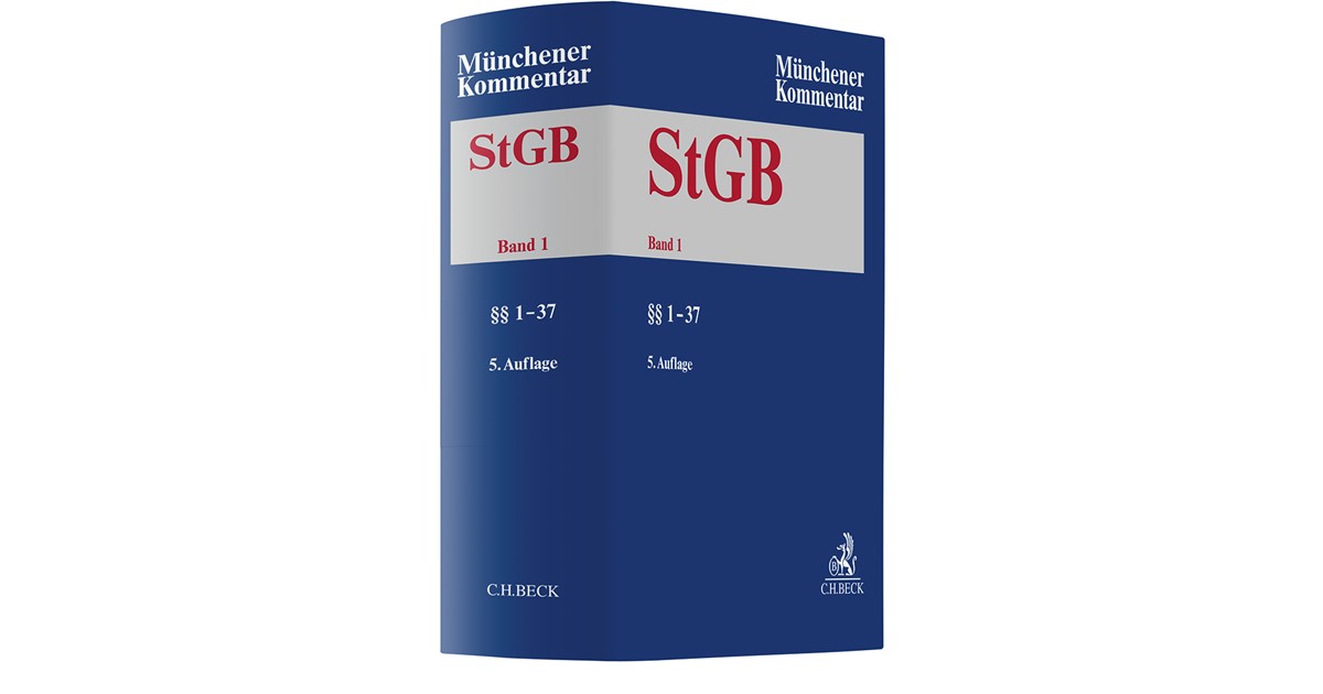 Münchener Kommentar zum Strafgesetzbuch: StGB, Band 1: §§ 1-37 | 5. Auflage | 2024 | beck-shop.de