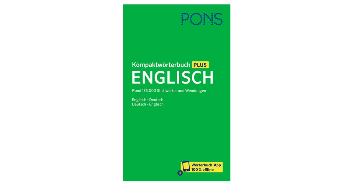 PONS Kompaktwörterbuch Englisch | 1. Auflage | 2024 | beck-shop.de