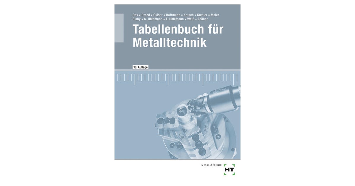 Dax / Drozd | eBook inside: Buch und eBook Tabellenbuch für Metalltechnik | 18. Auflage | 2024 ...