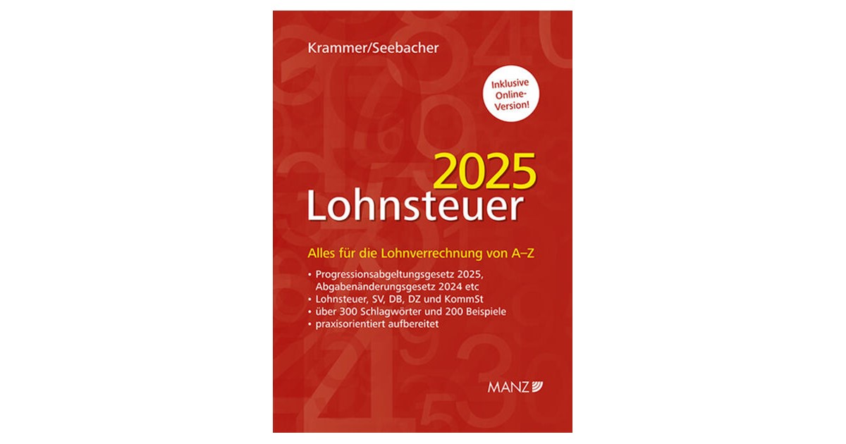 Krammer / Seebacher | Lohnsteuer 2025 | 45. Auflage | 2024 | beck-shop.de