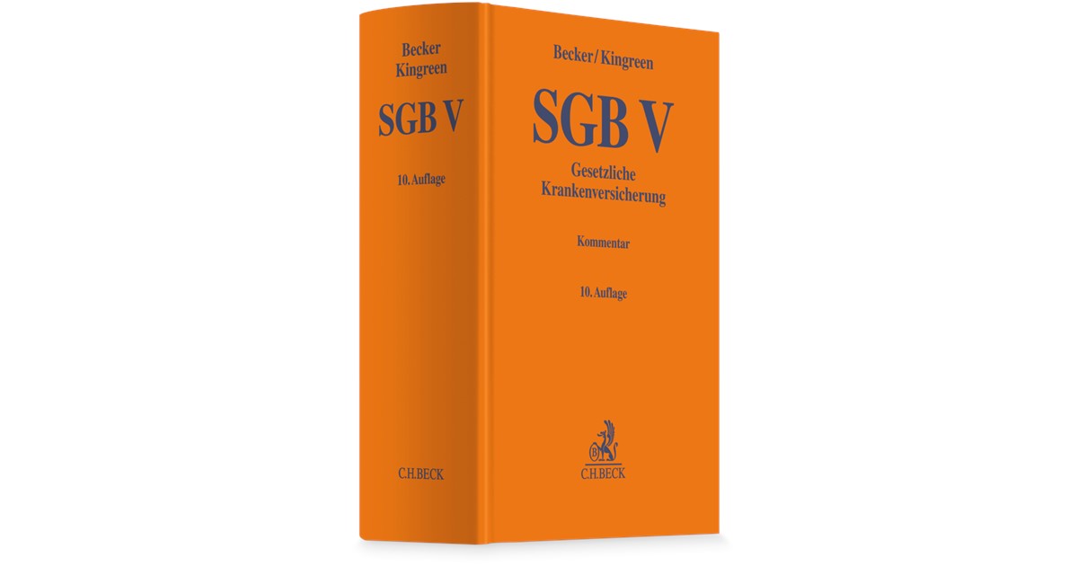 Becker / Kingreen | SGB V | 10. Auflage | 2026 | beck-shop.de