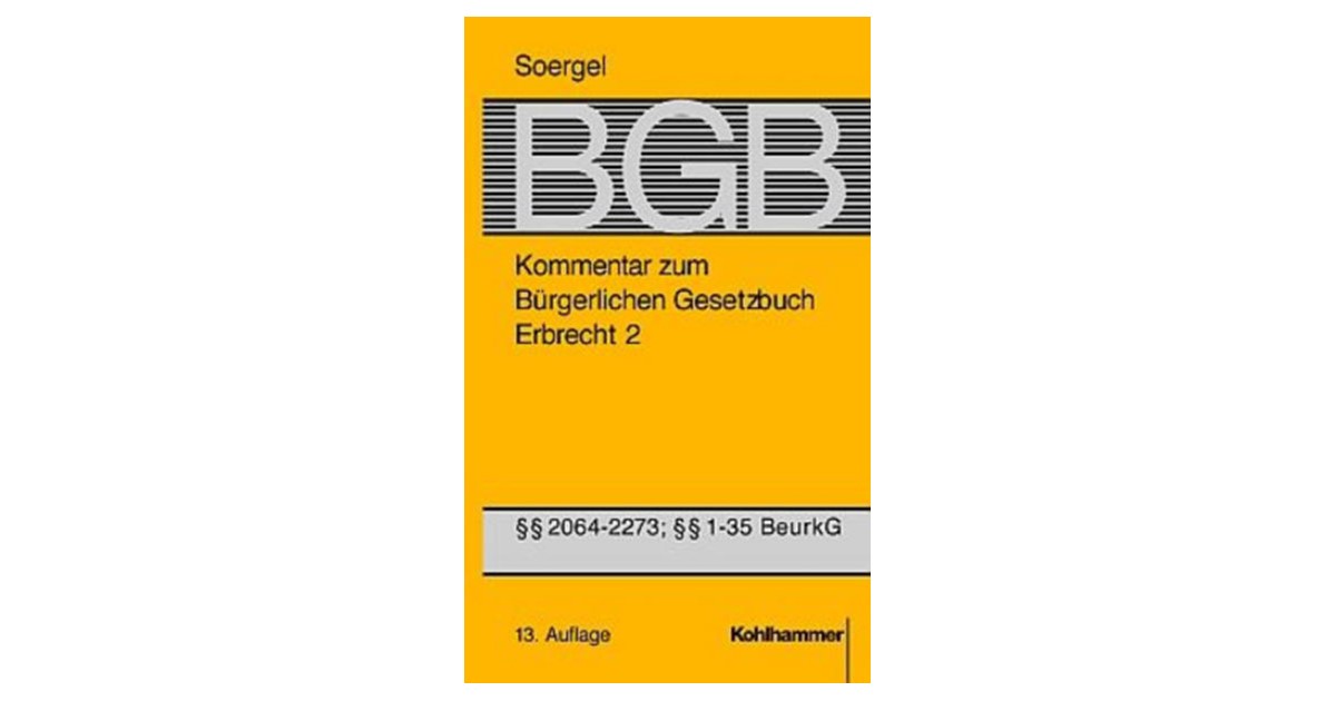 Soergel | Bürgerliches Gesetzbuch mit Einführungsgesetz und ...