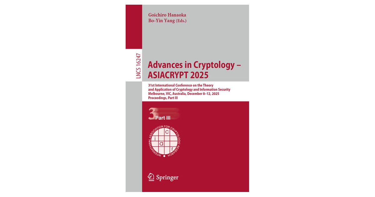 Hanaoka / Yang | Advances in Cryptology – ASIACRYPT 2025 | 1. Auflage | 2026 | beck-shop.de