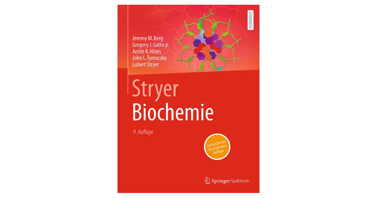 Berg / Gatto jr. | Stryer Biochemie | 9. Auflage | 2026 | beck-shop.de