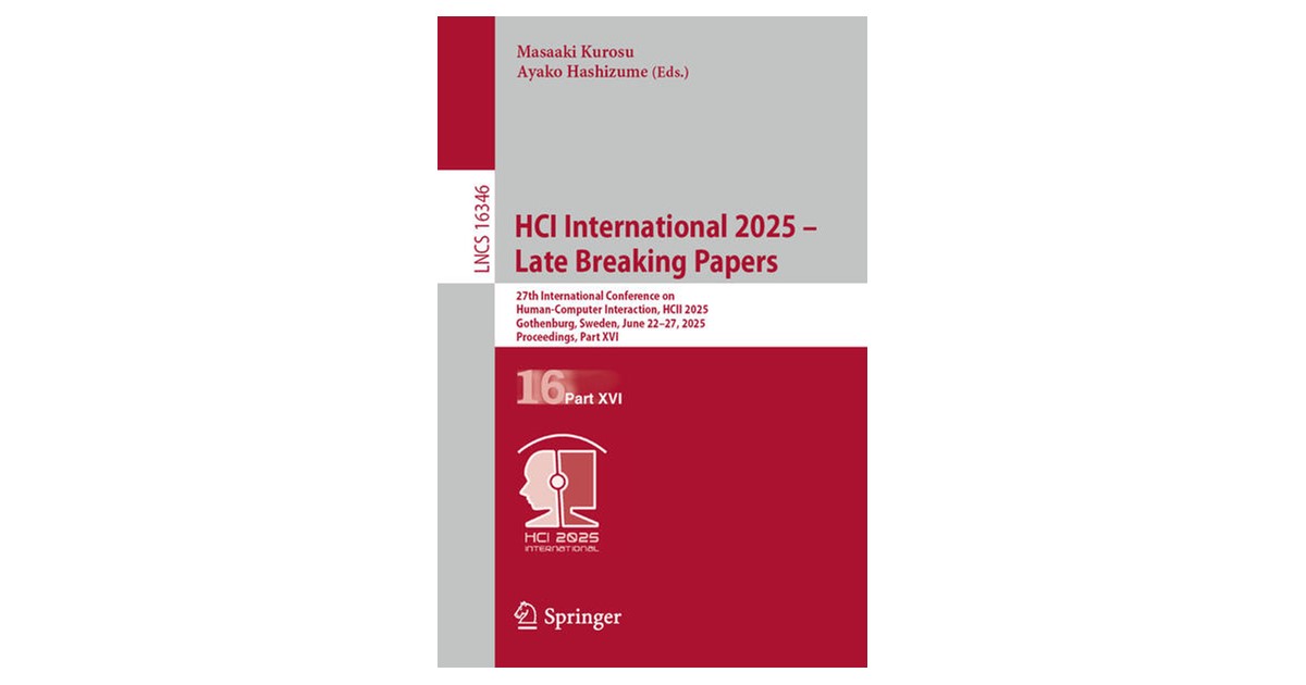 Wei / Margetis | HCI International 2025 – Late Breaking Papers | 1 ...