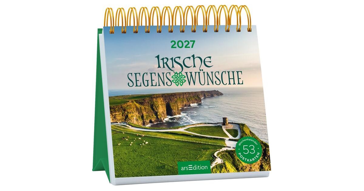 Postkartenkalender Irische Segenswünsche 2027 | 1. Auflage | 2026 ...